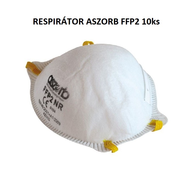 RESPIRÁTOR ASZORB FFP2 10ks | Vitalmix.cz